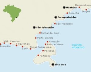 Mapa Litoral Norte SP 03 - Contra e Verso